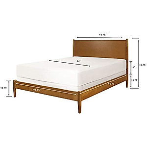 Crosley Furniture KF725001AC Landon Platform Bed and Headboard, Queen, Acorn
