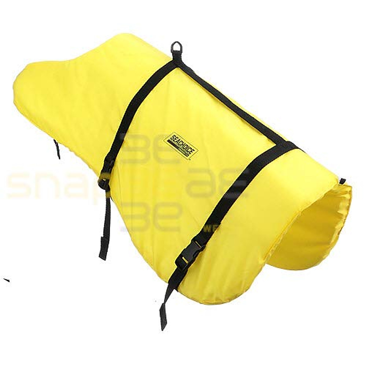 Seachoice Dog Life Vest, Adjustable Life Jacket for Dogs, w/Grab Handle, Yellow, Size XL, Over 90 Lbs.