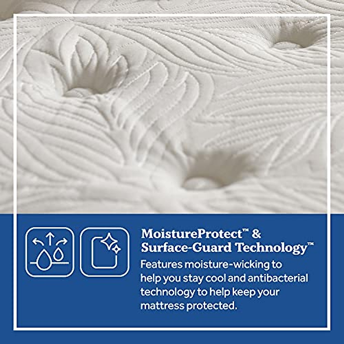 Sealy Posturepedic Spring Summer Rose Faux Eurotop Medium Feel Mattress, Queen