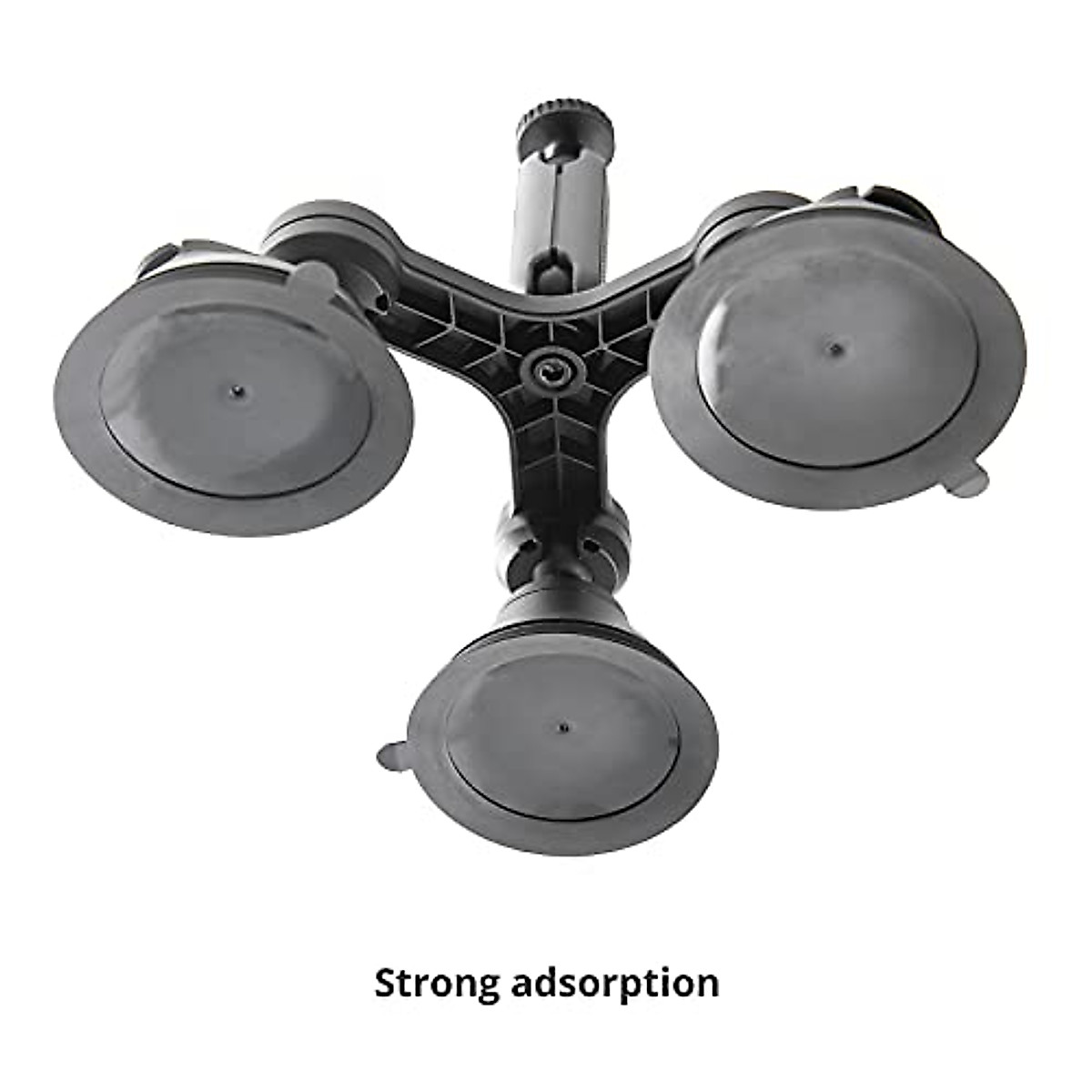 PGYTECH Triple Suction Cup Mount Compatible for DJI OSMO Action 4/3/2, Gopro 11/10/9/8/7/6/5/4 with 1/4"-20 Standard Thread Adapter, for Insta360 ONE RS/R/ONE X3/X2