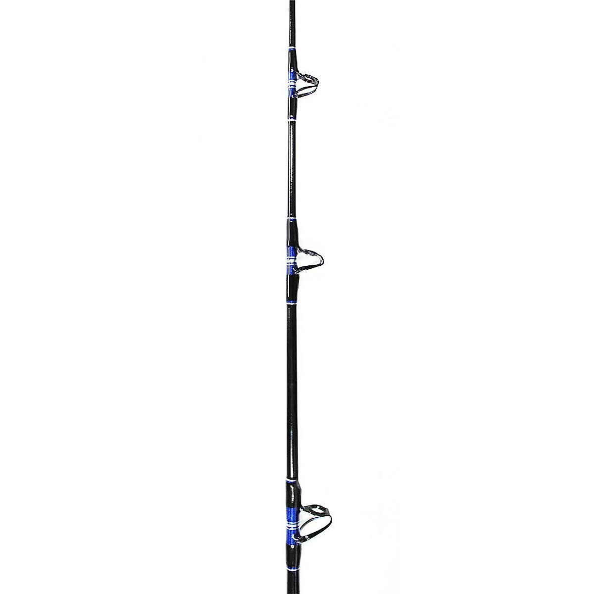 Xcaliber Marine Pair (2) Tournament Series 15-30lb Saltwater Trolling Rod w/Pac Bay Guides (Blue & Silver)
