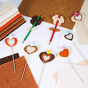 Felt Fabric Sheets 8 x 12 Inches, 21 PCS Brown Felt Sheets for Crafts, Assorted Colors Felt Sheets Bulk, Soft Felt Sheets Felt Paper for Sewing Needle Felting Patchwork Embroidery Party Decoration