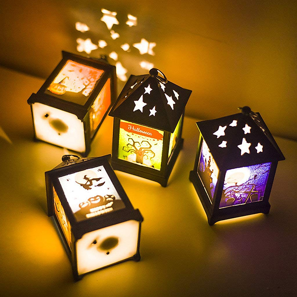 CCOOfhhc Halloween Pumpkin Lights Lanterns,Light Lamp Door Room Decoration LED Pumpkin 3D Lights for Indoor Outdoor Party Ideas