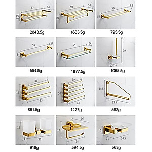 Towel Racks Towel Rails Towel Bar Wall Mounted Brass Hand Towel Bar Bathroom Towel Holder Kitchen Dish Cloths Hanger Towel Racks Needed-Foldable Towel Rail(Bath Towel Rack)