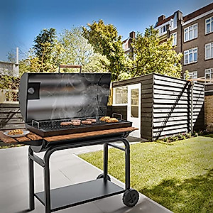 LS'BABQ 23" to 34" Adjustable Ash Pan for Charcoal Grill Chargriller 1224 1324 2121 2222 2123,Oklahoma Joe Charcoal Grill Royal Gourmet Charcoal Grill, Charcoal Ash Pan with 2PC Fire Grate Hanger