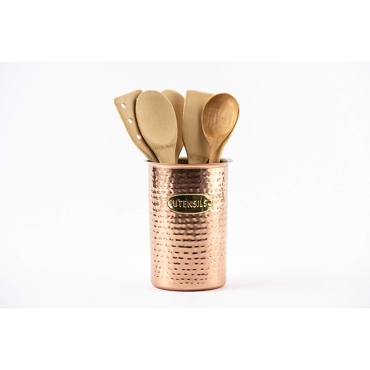 Mud Pie Copper Kitchen Utensil Caddy