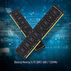 TEAMGROUP Elite DDR3 16GB Kit (2x8GB) 1600MHz (PC3-12800) CL11 Unbuffered Non-ECC 1.5V UDIMM 240 Pin PC Computer Desktop Memory Module Ram Upgrade - TED316G1600C11DC01