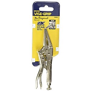 IRWIN INDUSTR TOOL 1602L3 LNG Nose Lock Pliers, 4"