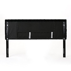 Christopher Knight Home Jezebel Tufted Velvet Headboard, King / Cal King, Black / Black