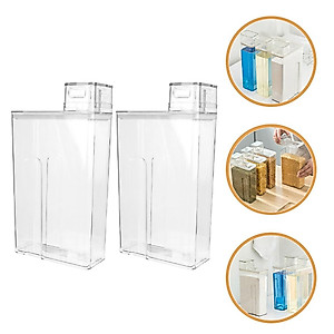Alipis 2pcs Lotion Transparent Sub Bottle Refillable Containers Washing Powder Bucket Liquid Sub Bucket Laundry Soap Dispenser The Pet Dedicated Household Bucket