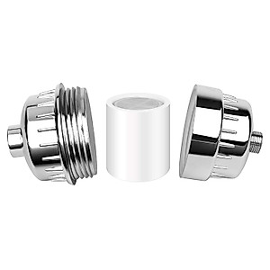 FEELSO 2 Pack 15 Stages Replacement Filters for Hard Water Remove Chlorine and Harmful Substances