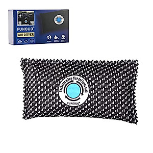 FUNOUO 200g Rechargeable Desiccant Pack,Moisture absorbers for storage,Rechargeable Desiccant Dehumidifier Bags,Moisture absorbers Bag,Desiccant Dehumidifier bag,Dehumidifier for Home Closets，Gun Safe, and Cars