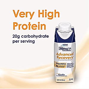 Impact Advanced Recovery, Vanilla, 8.45 Fl Oz, pack of 10