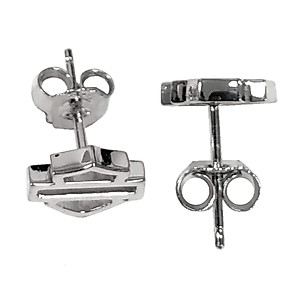 Harley-Davidson Women's Bar & Shield/Skull Stud Earrings Set - 3 Styles HDS0005