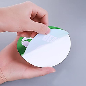 Grevosea 6 Pieces Recycle and Trash Logo Stickers, Recycle Sticker for Trash Can Organize Trash Waterproof Garbage Sorting Stickers for Indoor & Outdoor Home Kitchen Office Greeen & Black 5 Inches