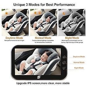 TX Baby Car Camera Monitor, Baby Car Mirror Baby Rear Facing Seat, HD 1080P Night-Vision Baby Camera for Car for Infant Toddler Car Seats