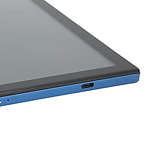 soobu 10 Inch Tablet, Dual Camera 4G Network Office Tablet Blue 6GB RAM 256GB ROM IPS Screen for School (US Plug)