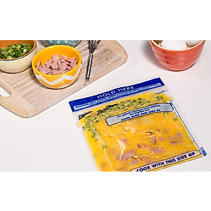 Ziploc Zip 'n Steam Food Storage Bags for Meal Prep, Healthy Meals in Minutes, Microwave Safe, 10 Count