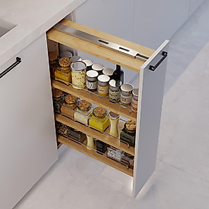 Dowell 8" Base Filler Pullout with Adjustable Shelves (4005 0630B)