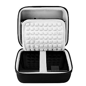 BOVKE Hard Drive Case for WD Elements My Book Seagate Expansion Desktop External Hard Drive HDD 6TB 8TB 10TB 12TB 14TB 16TB 18TB, 3.5 Inch Portable Desktop HDD Carrying Case, Black