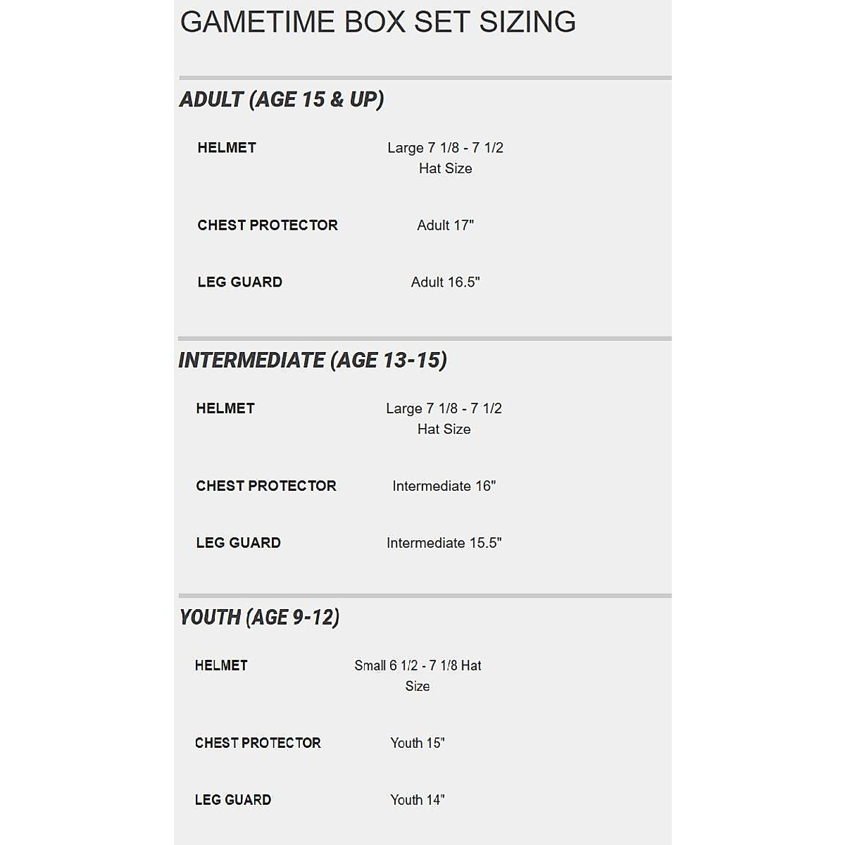 EASTON GAMETIME Baseball Catchers Equipment Box Set, Intermediate, Red