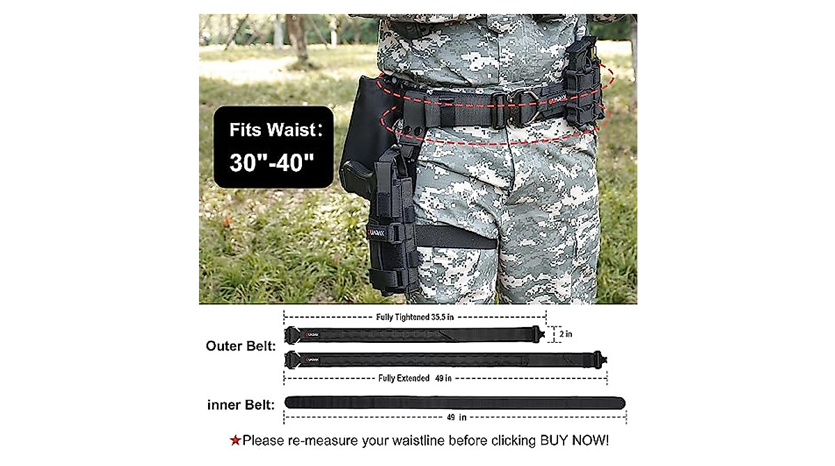 Quarax Tactical Battle Belt - Durable & Adjustable Set