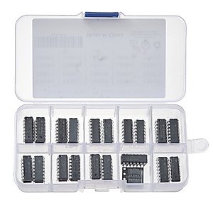 Bridgold 40pcs 20 Types CDXX Series CMOS，Including:CD4001 CD4011 CD4013 CD4017 CD4028 CD4049 CD4050 CD4051 CD4052 CD4053 CD4060 CD4066 CD4069 CD4071 CD4081 CD4093 CD4094 CD40106 CD4511 CD4541.