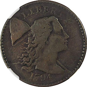1794 Head of 94 S-51 Liberty Cap Large Cent F Details NGC SKU:CPC424