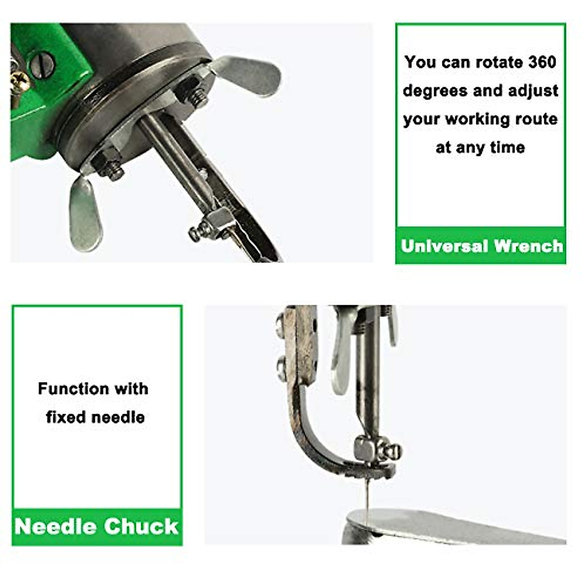 IRONWALLS Leather Sewing Machine, Heavy Duty Metal Manual Hand Cobbler Shoe Stitching Repair Mending Machine with Dual Cotton Nylon Line Canvas for Bags Tents Clothes Quilts, Coats, Trousers