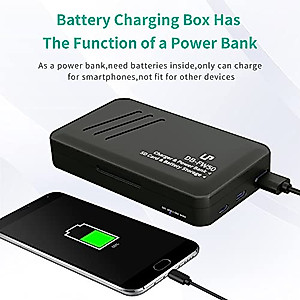 LP-NP-FW50 Battery Pack and Portable Charger,LP 2-Pack Replacement Battery Compatible with Sony Alpha A6000, A6400, A6100, A6300, A6500, A5100, A7, A7 II, A7R, A7R II, A7S, A7S II and Other Cameras