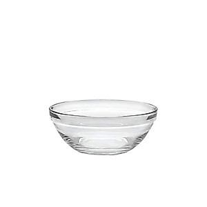 HomeHouseware Duralex Lys Stackable Glass Bowls with a Polishing Cloth