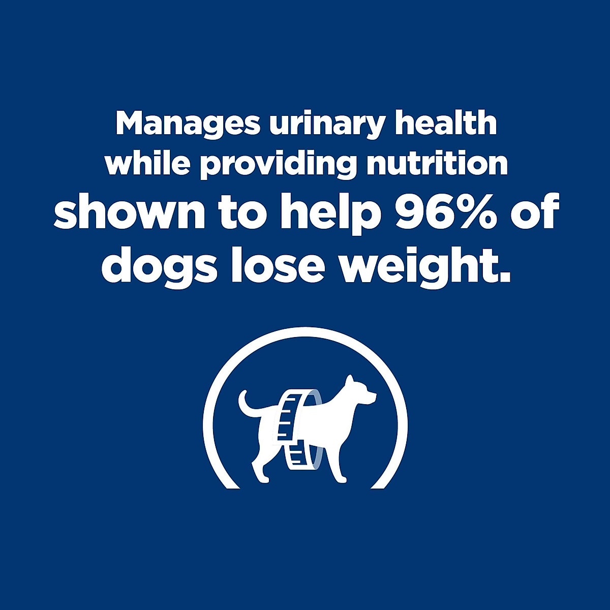 Hill's Prescription Diet c/d Multicare Urinary + Metabolic Weight Chicken Flavor Dry Dog Food, Veterinary Diet, 8.5 lb. Bag(Pack of 1)