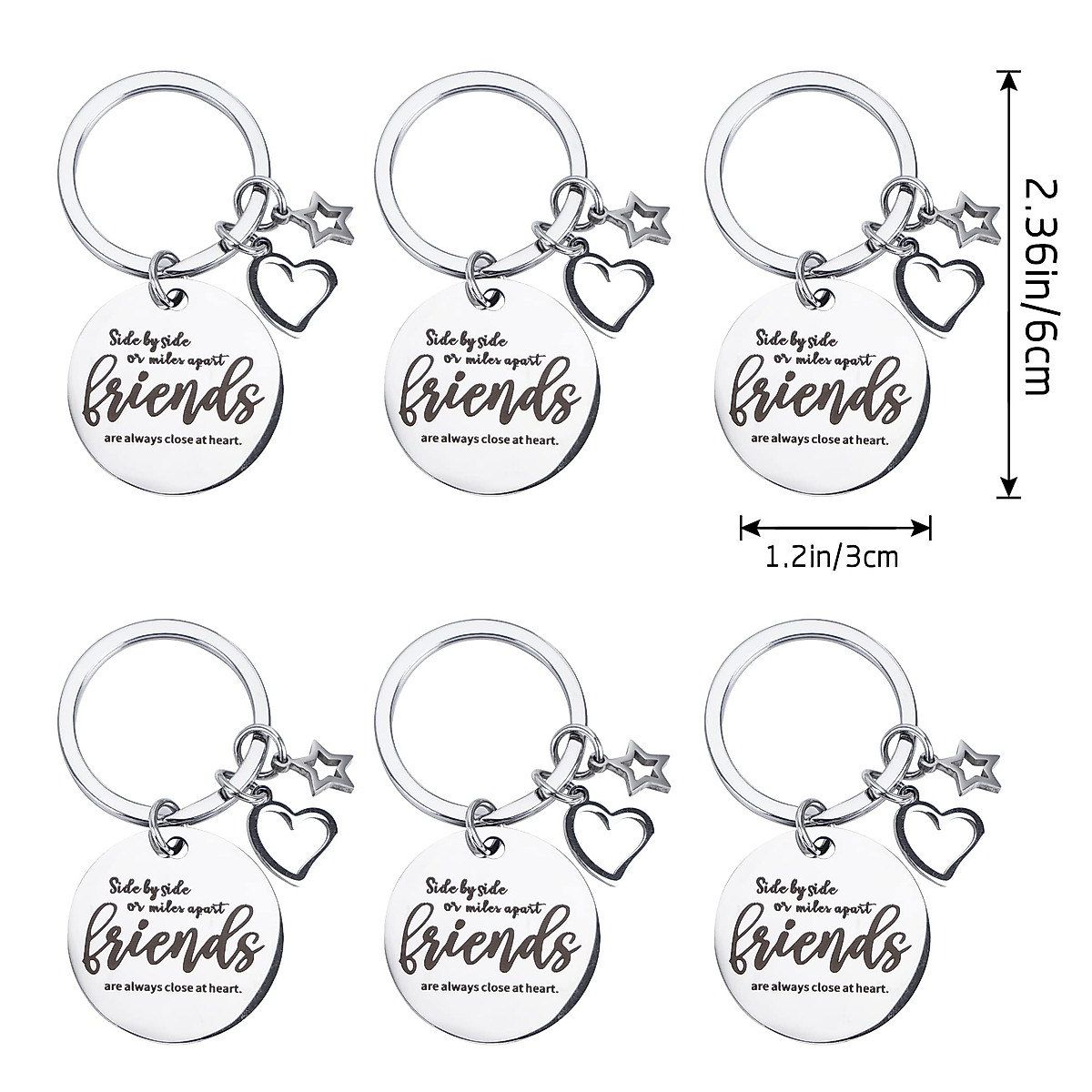 Kolewo4ever 12 Pieces Bulk Friend Appreciation Gifts Set 4 Friend Wine Tumbler 4 Friend Cosmetic Bag 4 Friend Keychains Appreciation Funny Long Distance Friendship Gifts for Best Soul Sister