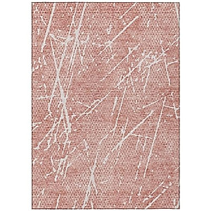 Addison Rugs Chantille ACN628 Blush 9' x 12' Indoor Outdoor Area Rug, Easy Clean, Machine Washable, Non Shedding, Bedroom, Living Room, Dining Room, Kitchen, Patio Rug