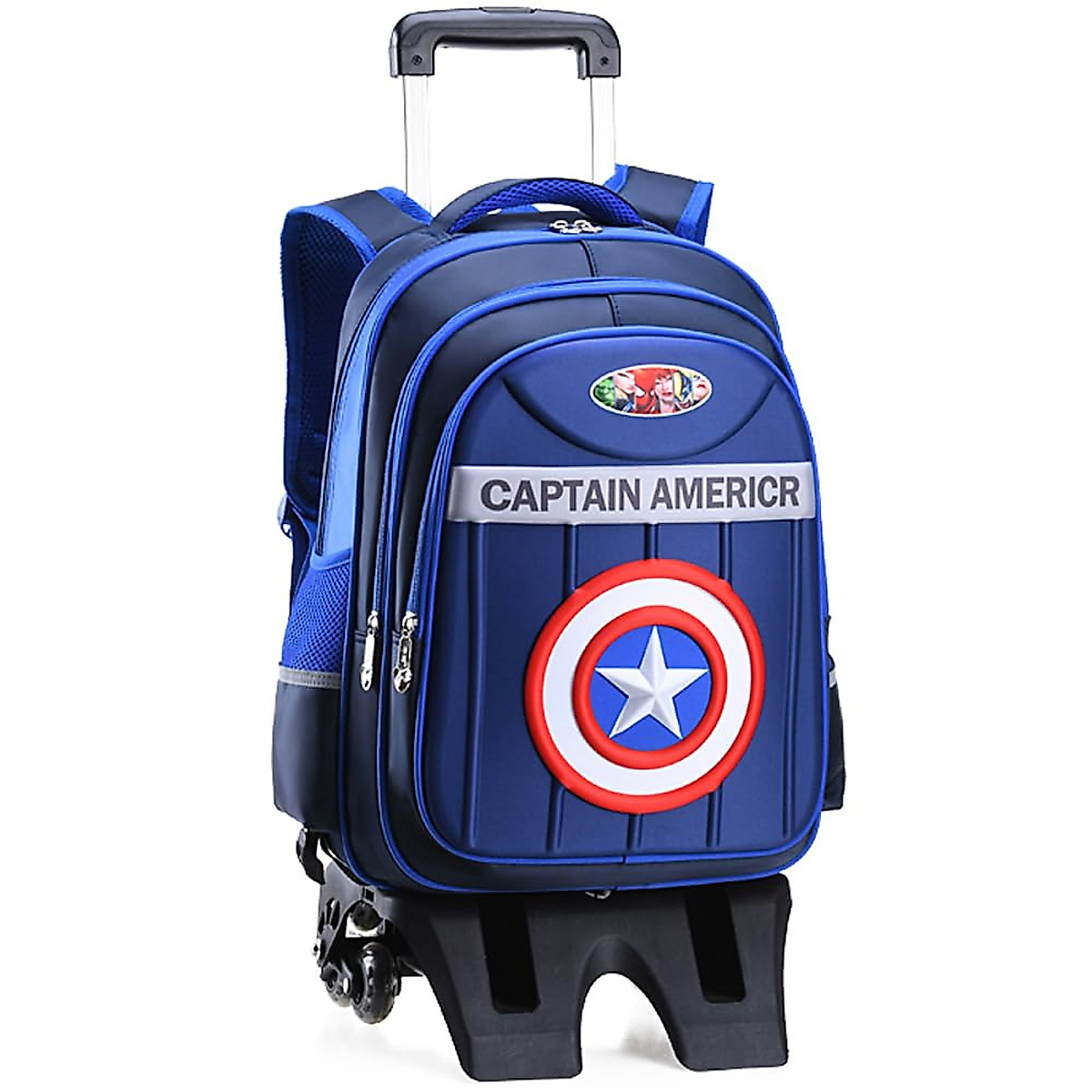 MYSNKU Trolley Schoolbag Backpack Vacation Backpack Luggage Trolley Case with 6 Rolling Trolley Bag Flight Case