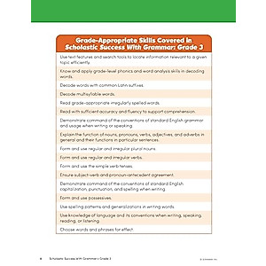 Scholastic Success with Grammar Grade 3 Workbook