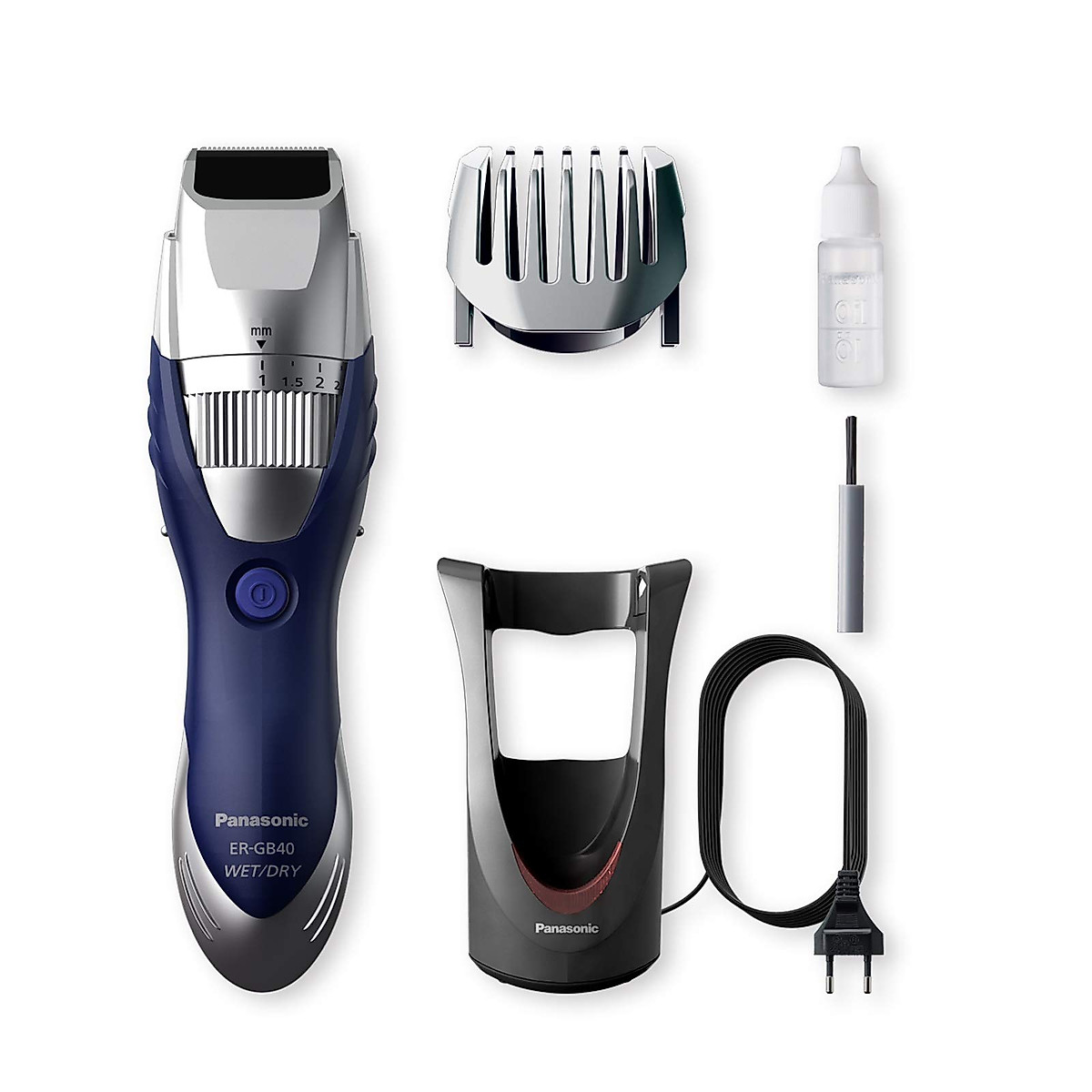 Panasonic Wet and Dry Hair and Beard Trimmer - Silver
