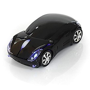 Zerone 2.4GHz Mouse, Portable Optical Mouse 1600DPI for/Android/ME/Windows PC/Tablet Gaming Office (Black)