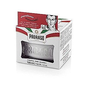 Proraso Pre-Shave Conditioning Cream for Men, Sensitive Skin Formula with Oatmeal and Green Tea, 3.6 Ounce (Pack of 1)