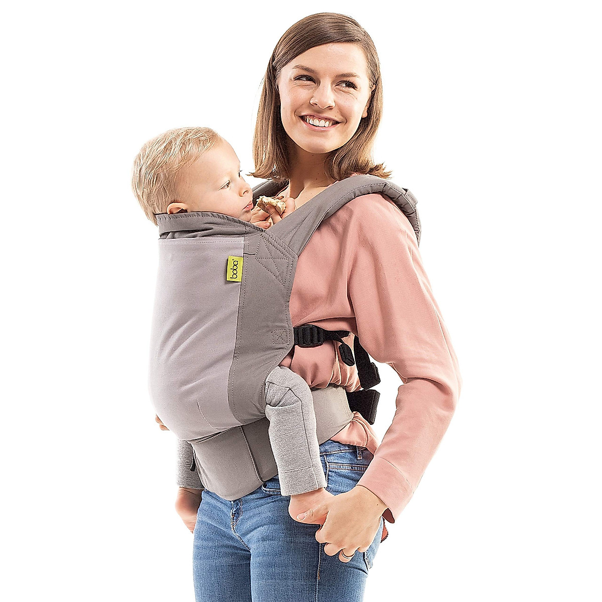 Boba Baby Wrap Grey and Boba Baby Carrier Classic in Dusk Bundle