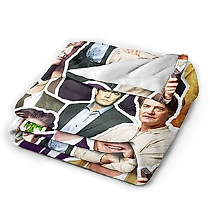 Blanket Kyle MacLachlan Soft and Comfortable Warm Fleece Blanket for Sofa, Office Bed car Camp Couch Cozy Plush Throw Blankets Beach Blankets