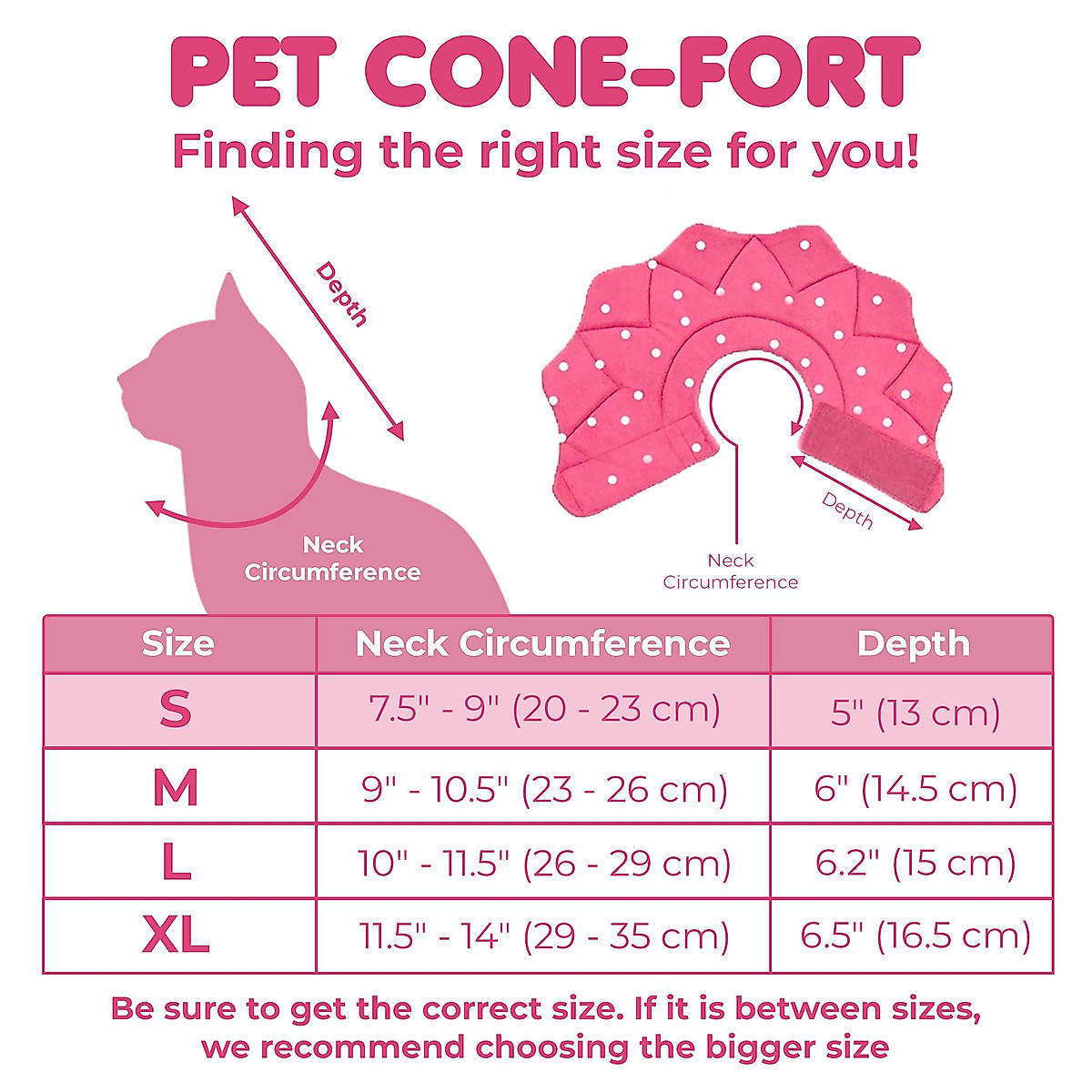 SunGrow Cat Cone Collar Soft Washable, Cat Recovery E Collar Sleep Cone After Surgery to Stop Licking, Pet Cone of Shame Alternatives, Scratch & Bite Proof Grooming Soft Cone for Easy Nail Cutting