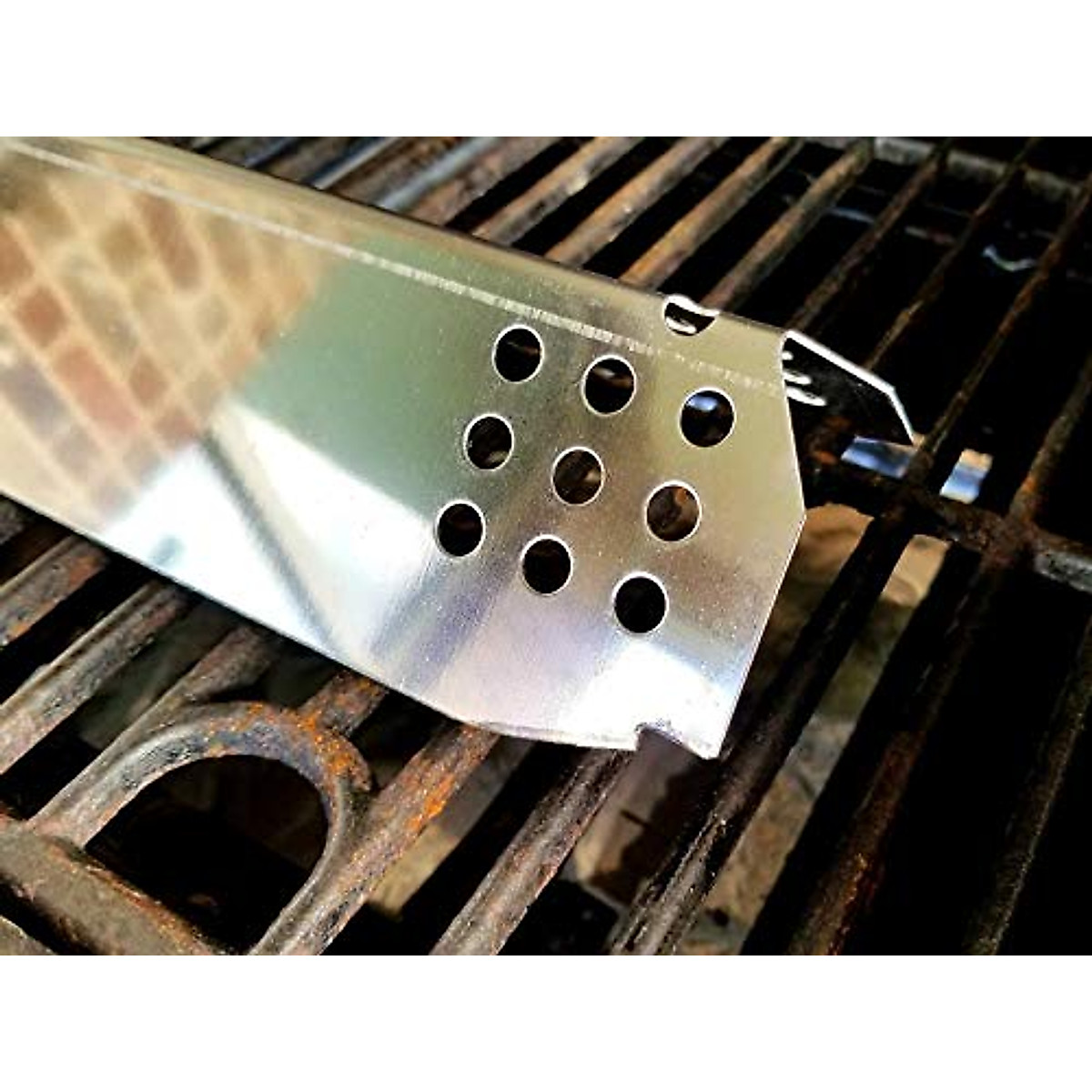 Grill Replacement Parts for Grill Master 720-0737, 720-0769, Heat Plate Burner Shield Flame Deflectors and BBQ Grill Burner Replacement for Nexgrill Grillmaster 720-0737 720-0769 Gas Grill Models