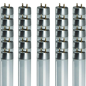 GoodBulb F32T8/841/ECO 32W 48 Inch T8 Fluorescent Light Bulb | 4100K Cool White Light Color, Medium Bi-Pin Base | 3050 Lumens 86 CRI 24000 Life Hours | Instant/Programmed Start | 25 Bulbs Pack