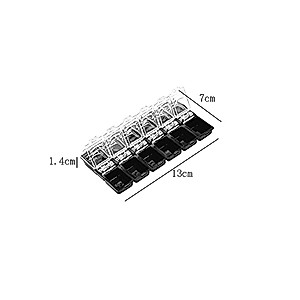 1 Piece Plastic Jewelry Box Organizer Nail Art Storage Box 12 Grid Plastic Storage Box Jewelry Storage Box Rhinestone Organizer Container Case Plastic Bead Case Storage, Black