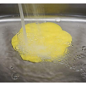 RSVP International Yellow Silicone Flower Kitchen Stopper, 6" | Sink Plug | Water-Tight Seal | Durable Silicone Withstands Hot Water | Dishwasher Safe