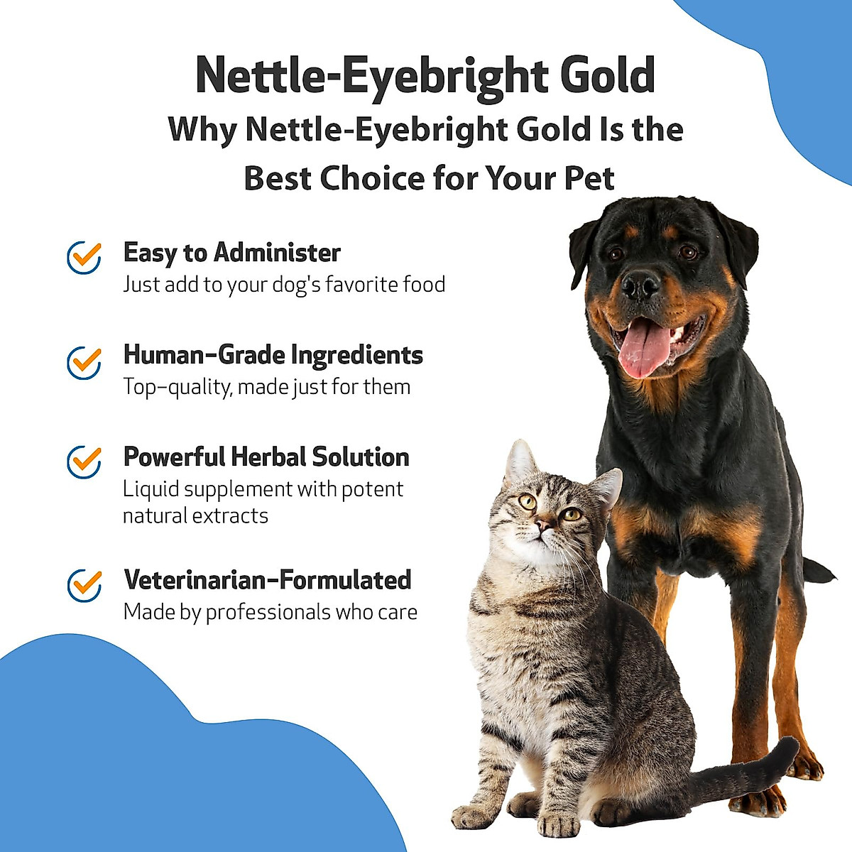 Pet Wellbeing Nettle-Eyebright Gold for Dogs & Cats - Vet-Formulated - Seasonal Sneezing, Itching, Watery Eyes - Natural Herbal Supplement 4 oz (118 ml)