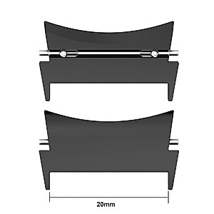 Sankel Stainless Steel Adapter Compatible for Samsung Galaxy Watch 4/5 Strap, Watch Band Metal Replacement Connector for Galaxy Watch 4/5 44mm 40mm, Watch 5 Pro 45mm,Watch 4 Classic 42mm 46mm (Black)