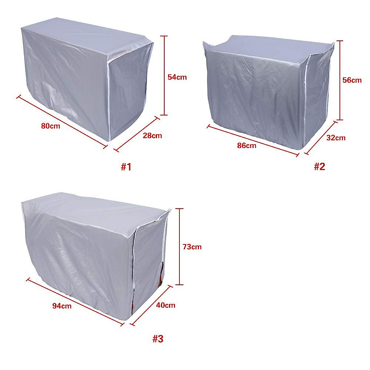 BORDSTRACT Air Conditioner Covers for Outside Units, Outside Air Conditioner Cover Heat Pump Cover, Waterproof Sunproof Thermopompe Cover (33.86x12.6x22 Inch)