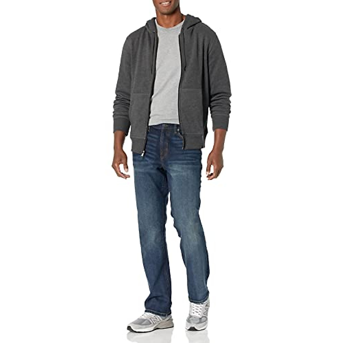 Amazon Essentials Men's Slim-Fit Stretch Bootcut Jean, Dark Wash, 29W x 34L